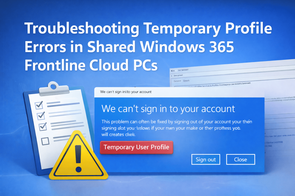 Resolving Temporary Profile Issues in Windows 365 User Experience Sync ...